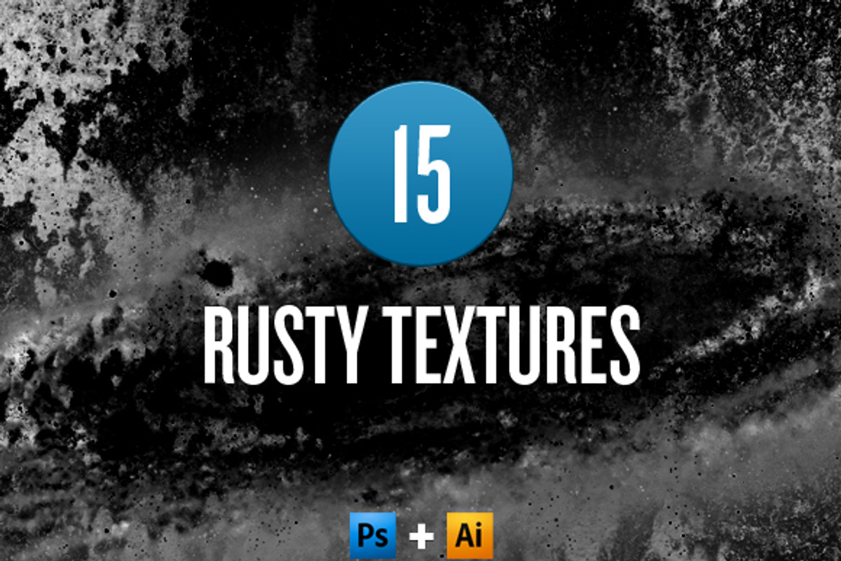 Rust Textures Photoshop & AI Brushes, a Brush Add-On by jeffportaro