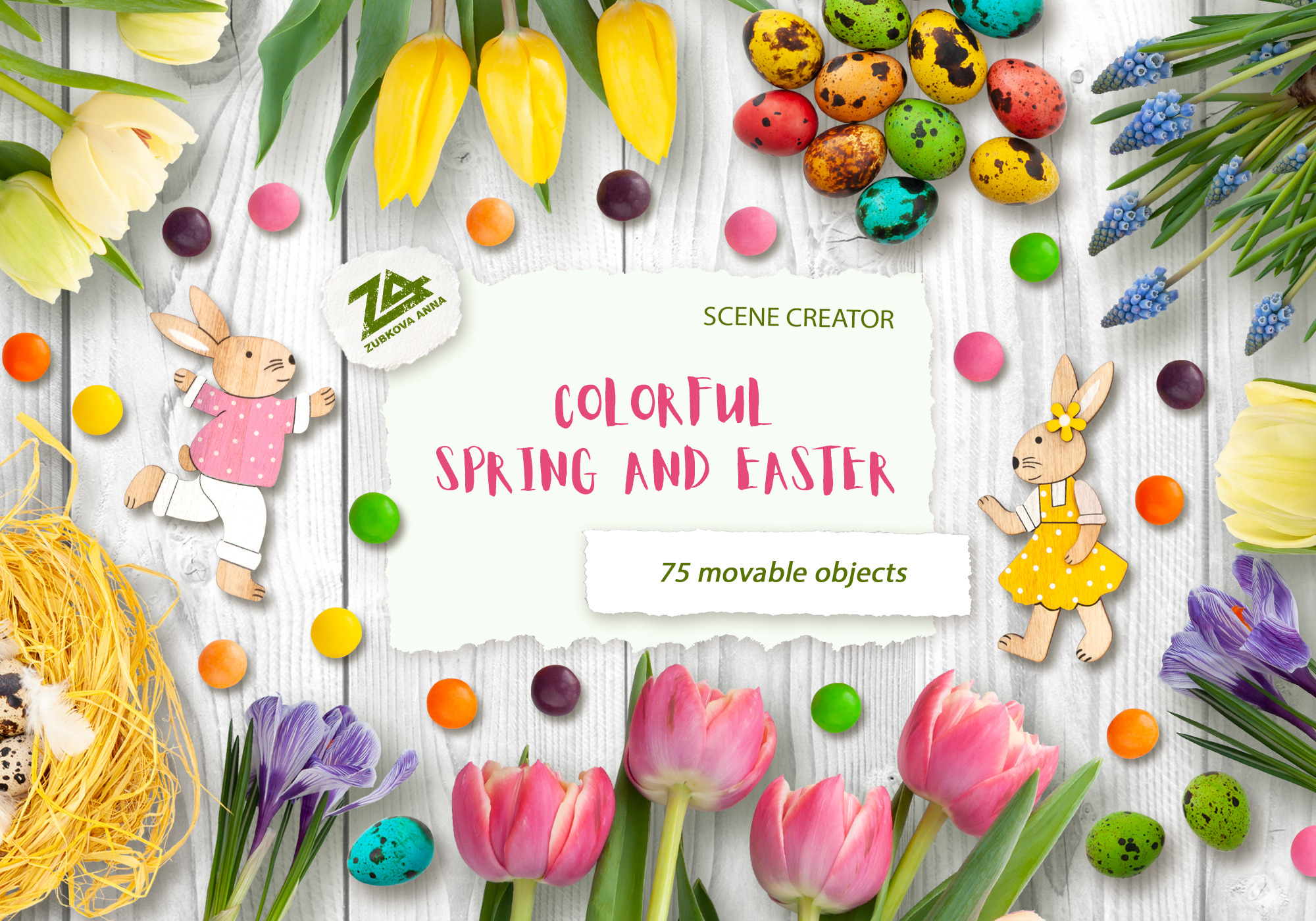 Scene Creator Colorful Spring & Easter