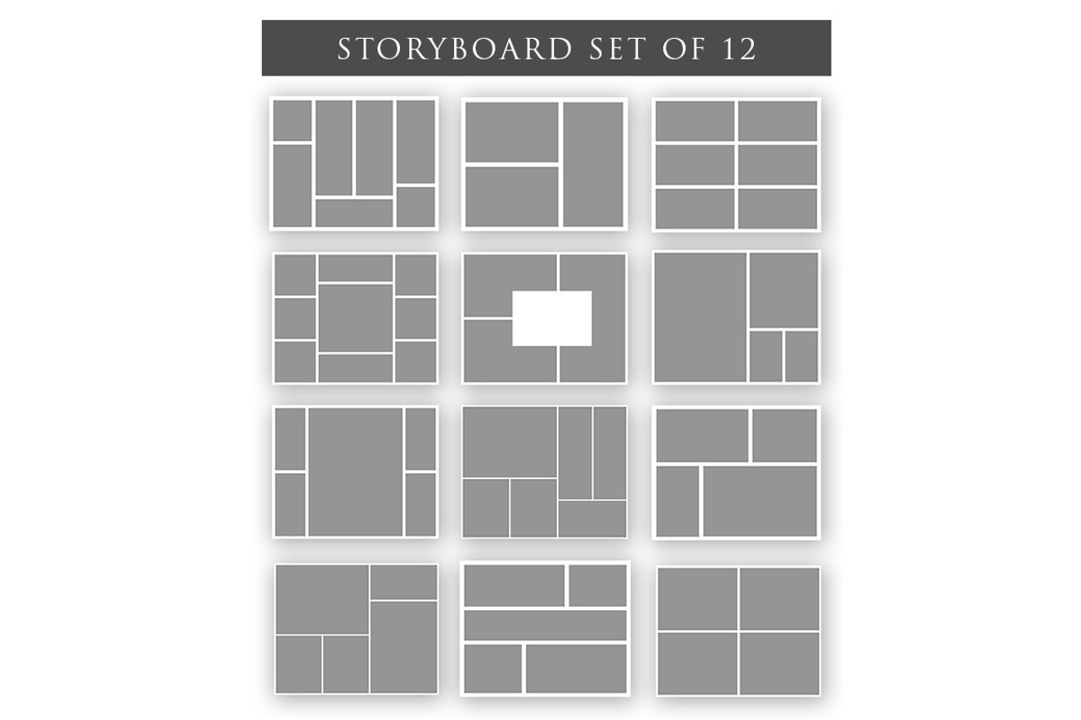 Storyboard Templates - Set of 12, a Magazine Template by ShalexDesigns