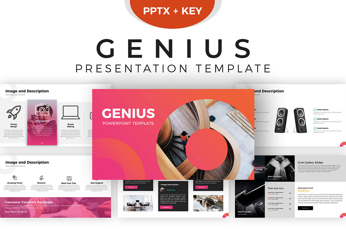 Genius Presentation Template, a Presentation Template by Digitcase x ...