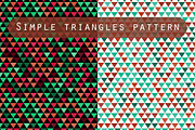 Simple colorful triangles patterns, a Pattern Graphic by Natalyon