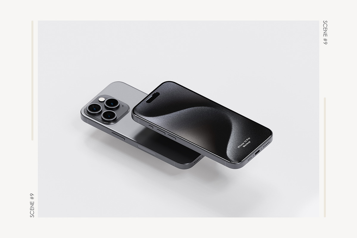 Manda - iPhone 15 Pro Mockup, an iPhone Mockup by Momogi