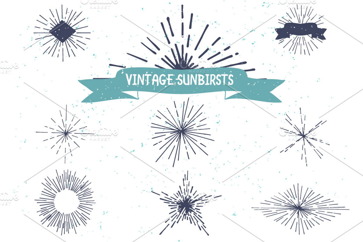 Sunburst collection. Hand Illustrate, an Object Graphic by Julia Bilenko