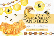 Bumble bee clipart png insect honey, a Decorative Illustration by ...