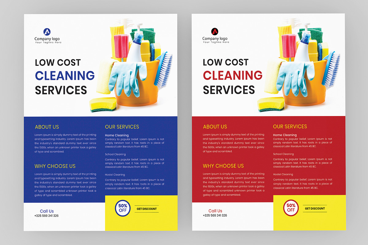 Cleaning Flyer Template, a Flyer Template by UI_Expert