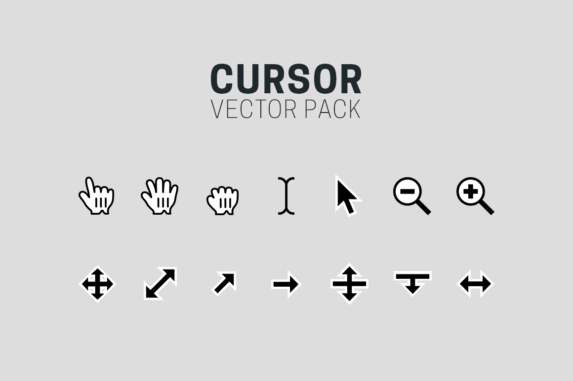 Cursor Vector Icons - Full Pack, a Templates & Theme by Filipe's ...