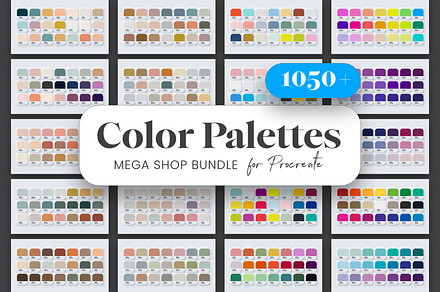 Mega 200+ Color Palette Bundle | Creative Market