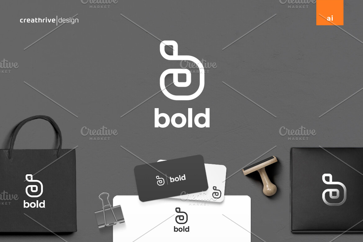 Bold Logo, a Branding & Logo Template by Creathrive Design