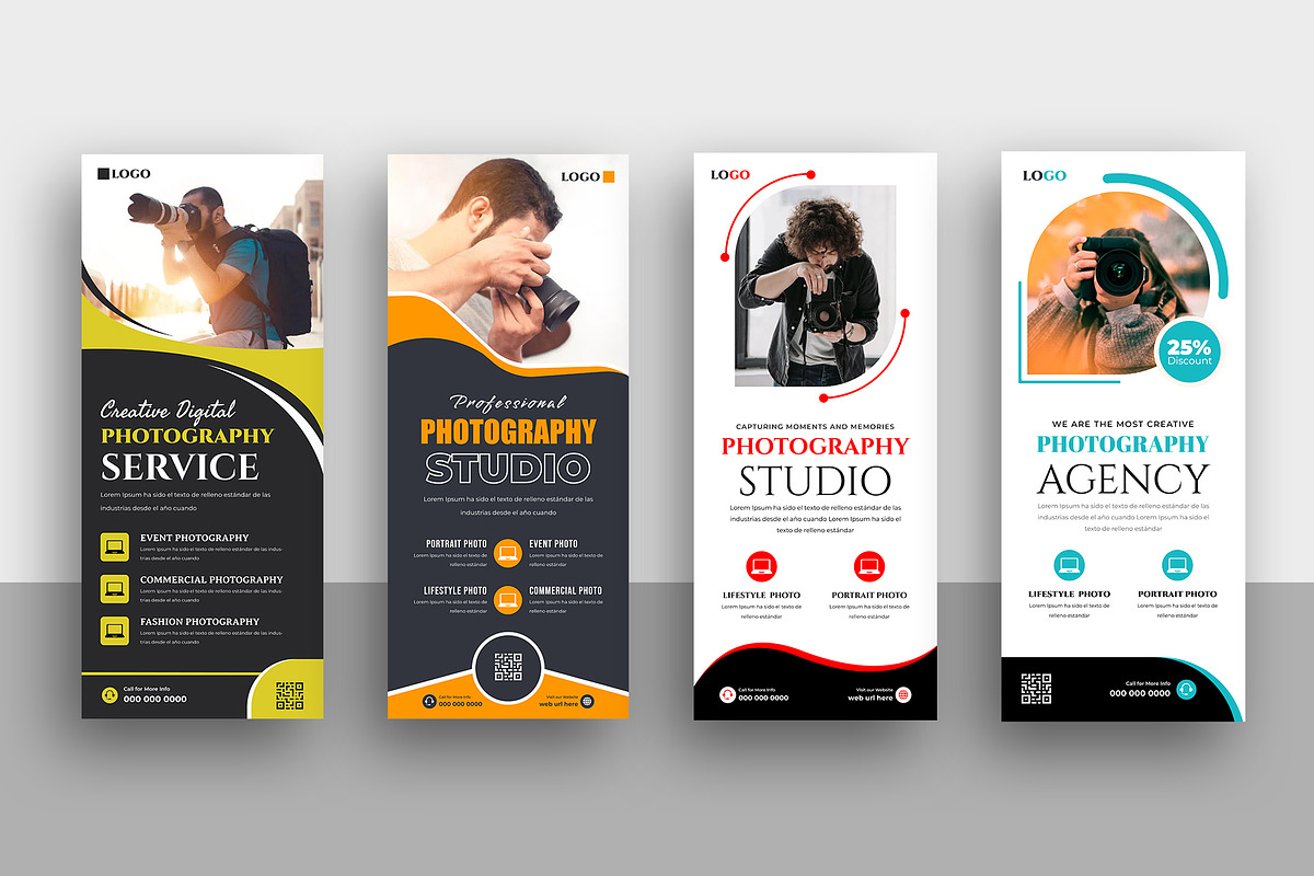 Photography standee roll up banner, a Stationery Template by ...