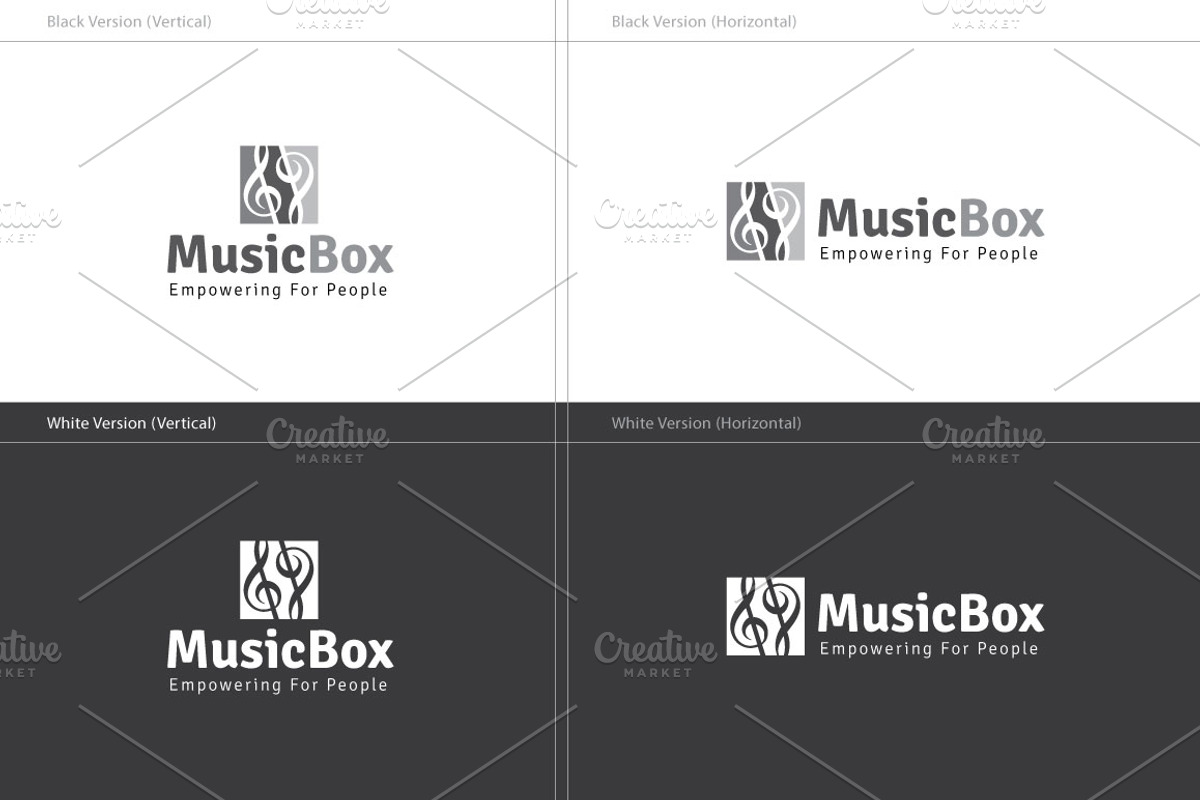 Music Box Logo, a Branding & Logo Template by ArtFusion
