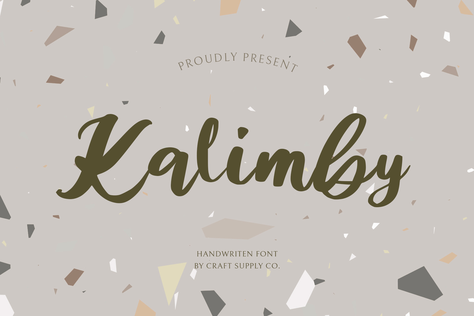 Kalimby - Handwritten Script, a Script Font by Craft Supply Co.