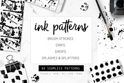 Ink Patterns, a Pattern Graphic by Youandigraphics