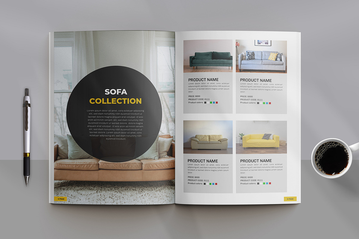 Catalog Layout Template Design