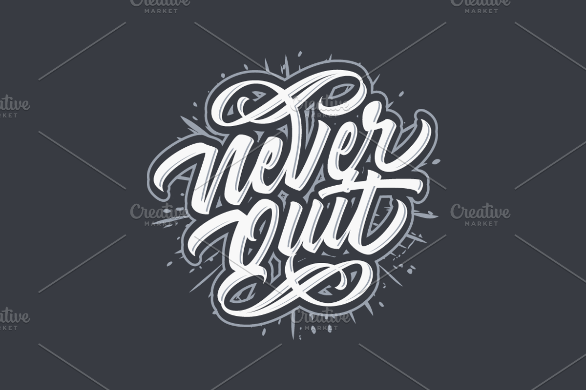 Never Quit, an Illustration by Doniel Worx