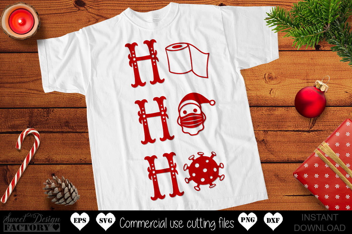 Christmas quarantine SVG, an Illustration by Sweet sweet design