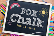Fox Chalk Font, a Slab Serif Font by Fox7 By Rattana