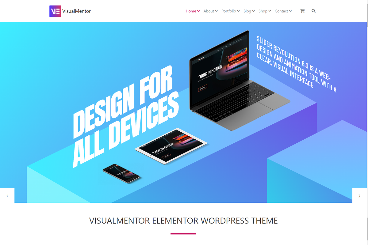 VisualMentor Elementor WordPress Theme