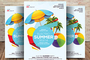 Summer Pool Party Flyer, a Flyer Template by graphicforest