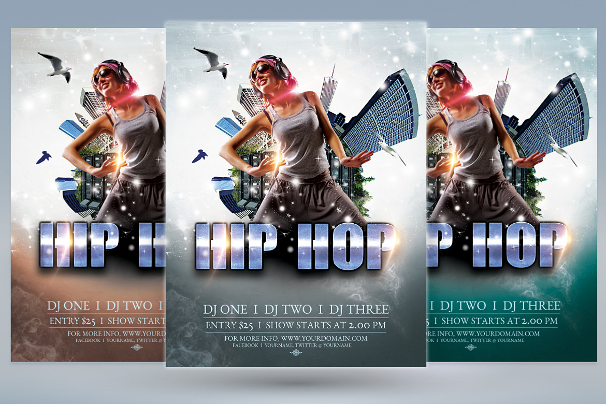 Hip Hop, a Flyer Template by tmcom