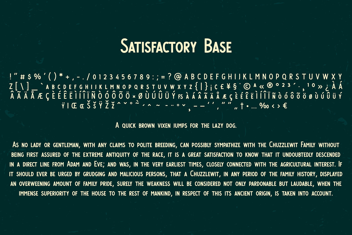 Satisfactory vintage and retro font