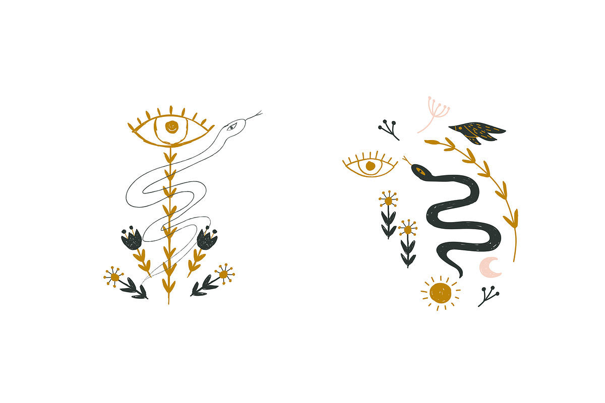 Scandinavian Nordic Folk Art, an Animal Illustration by Chikovnaya