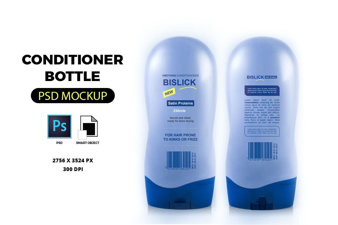 Conditioner Bottle PSD Mockup, a Product Mockup by Smashing_Studio