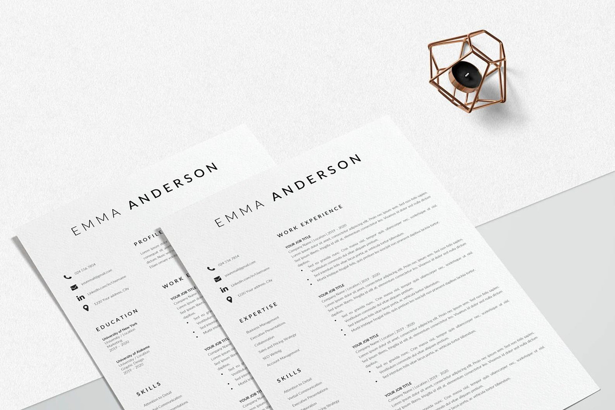 Simple Resume Template, a Resume Template by LucaTheme