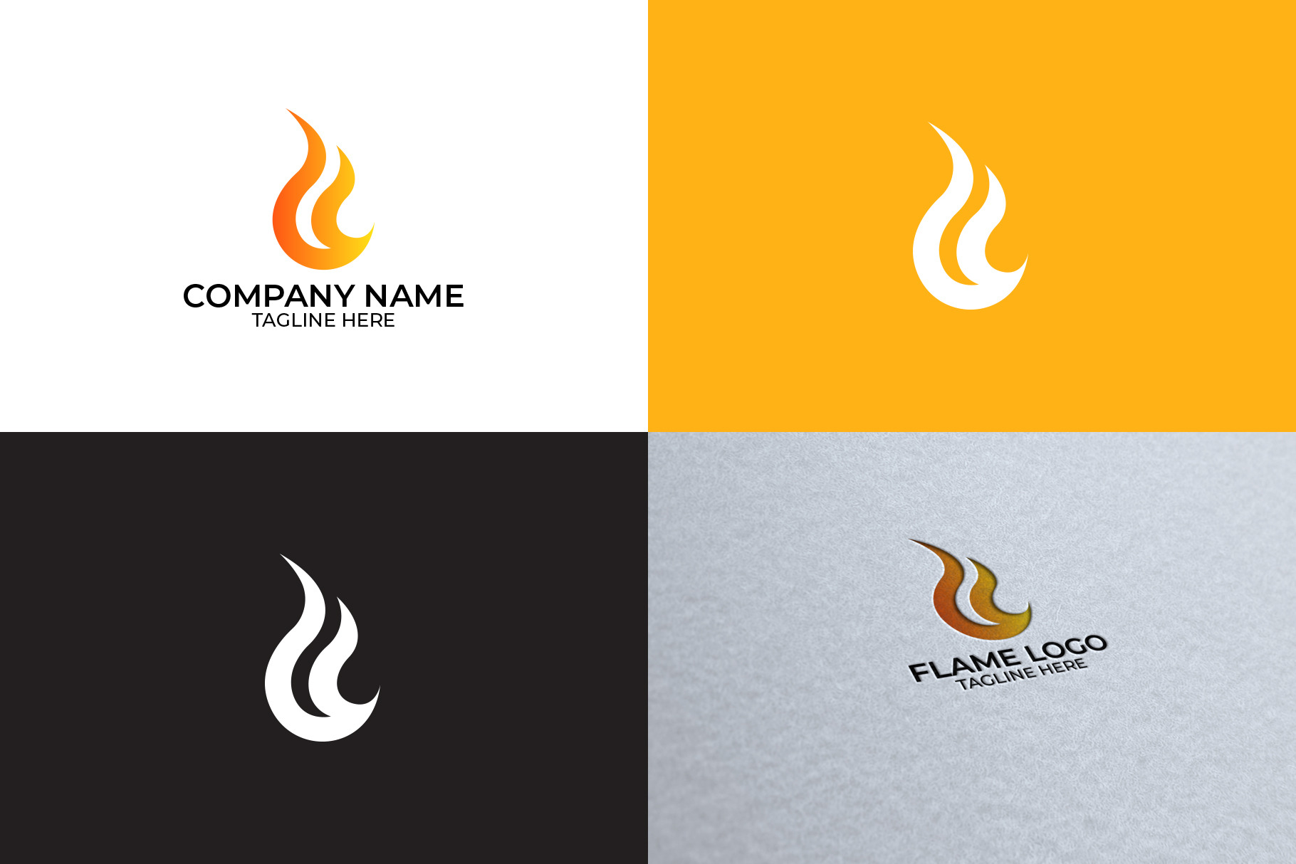 Flame Logo Design, a Branding & Logo Template by GranzCreative ...