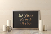 3x2 Frame Artwork Mockup, a Print Template by professorinc