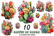 Watercolor Cactus Clipart, Desert
