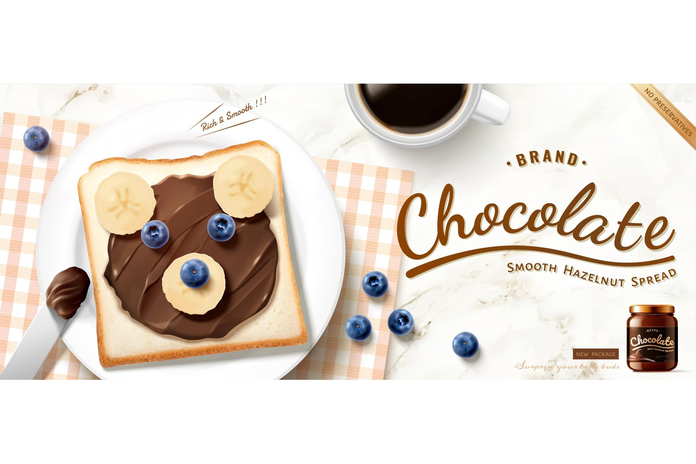Chocolate spread ad template, a Flyer Template by TotallypicRF ...