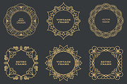 Monogram line vintage frames, a Decorative Illustration by pattern shop