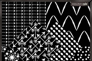 Digital Papers - Black and white, a Pattern Graphic by Creativeqube Design