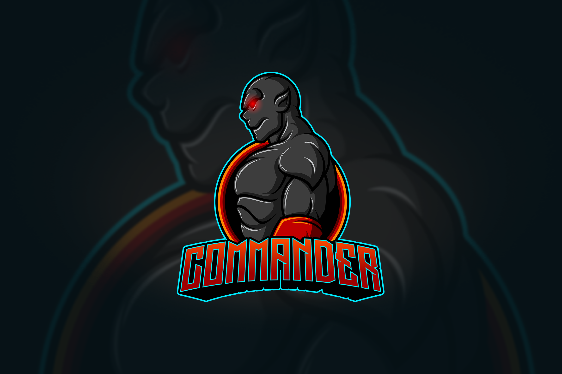 Commander - Mascot & Esport Logo, a Branding & Logo Template by AQR Studio