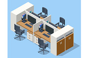 Isometric massive computer table, an Object Graphic by Golden Sikorka