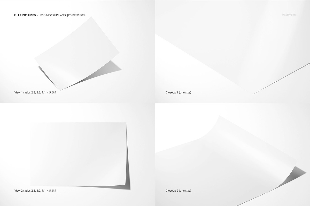 Glossy & Matte Photo Print Mockup, a Product Mockup by creatsy5