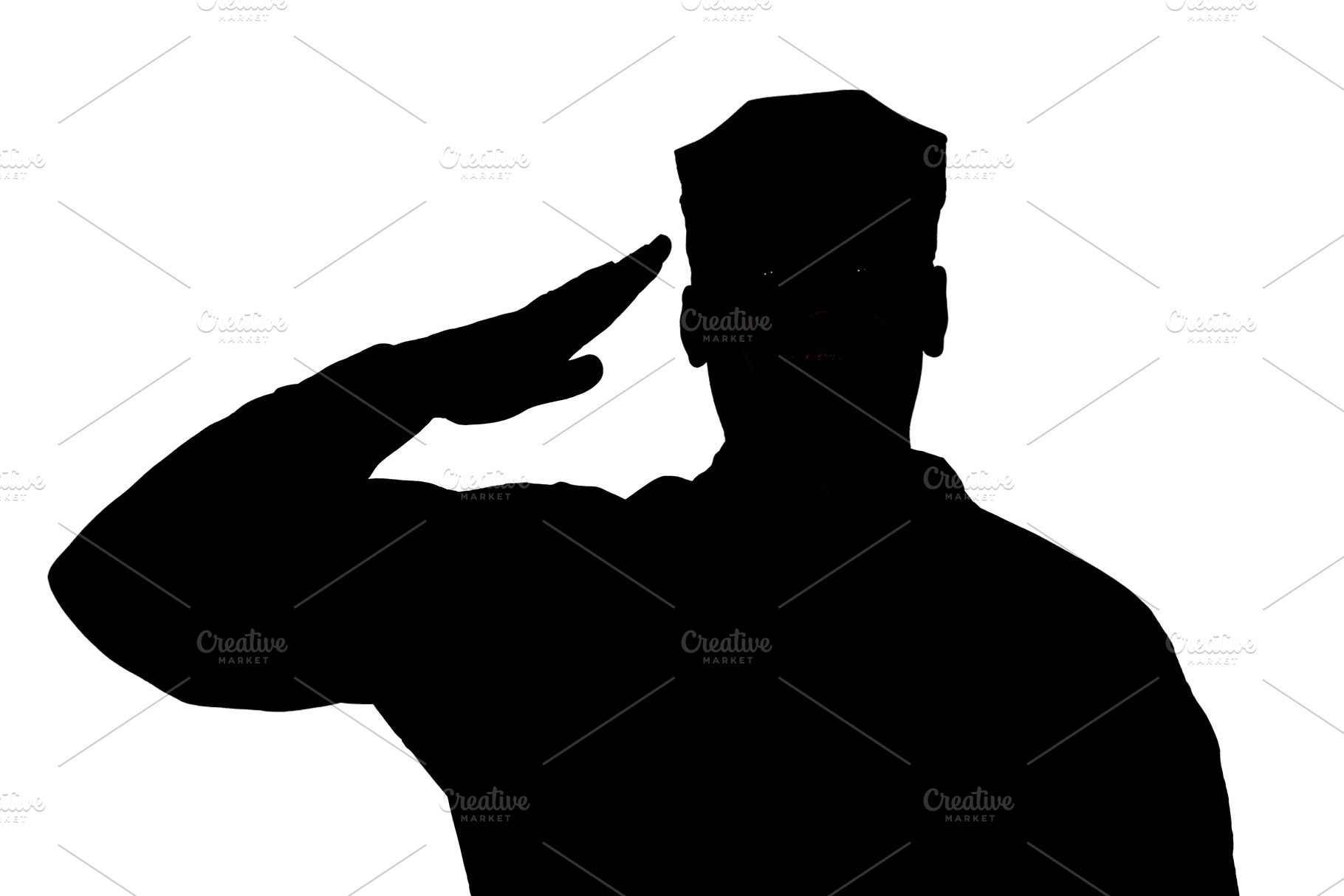 Saluting soldier, a Person Photo by Getmilitaryphotos