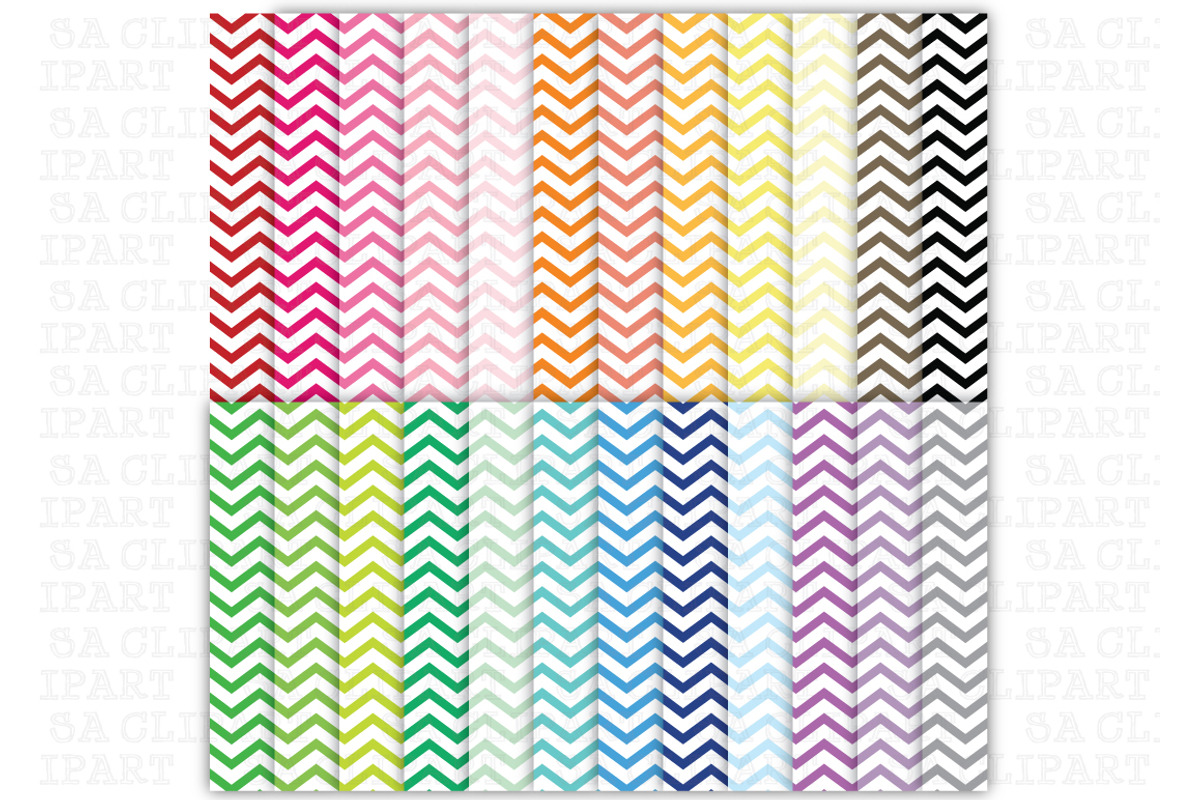 24 Chevron Digital Papers Pack, an Illustration by SA ClipArt