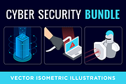 Isometric Cyber Security Bundle, a Technology Illustration by Queen of ...