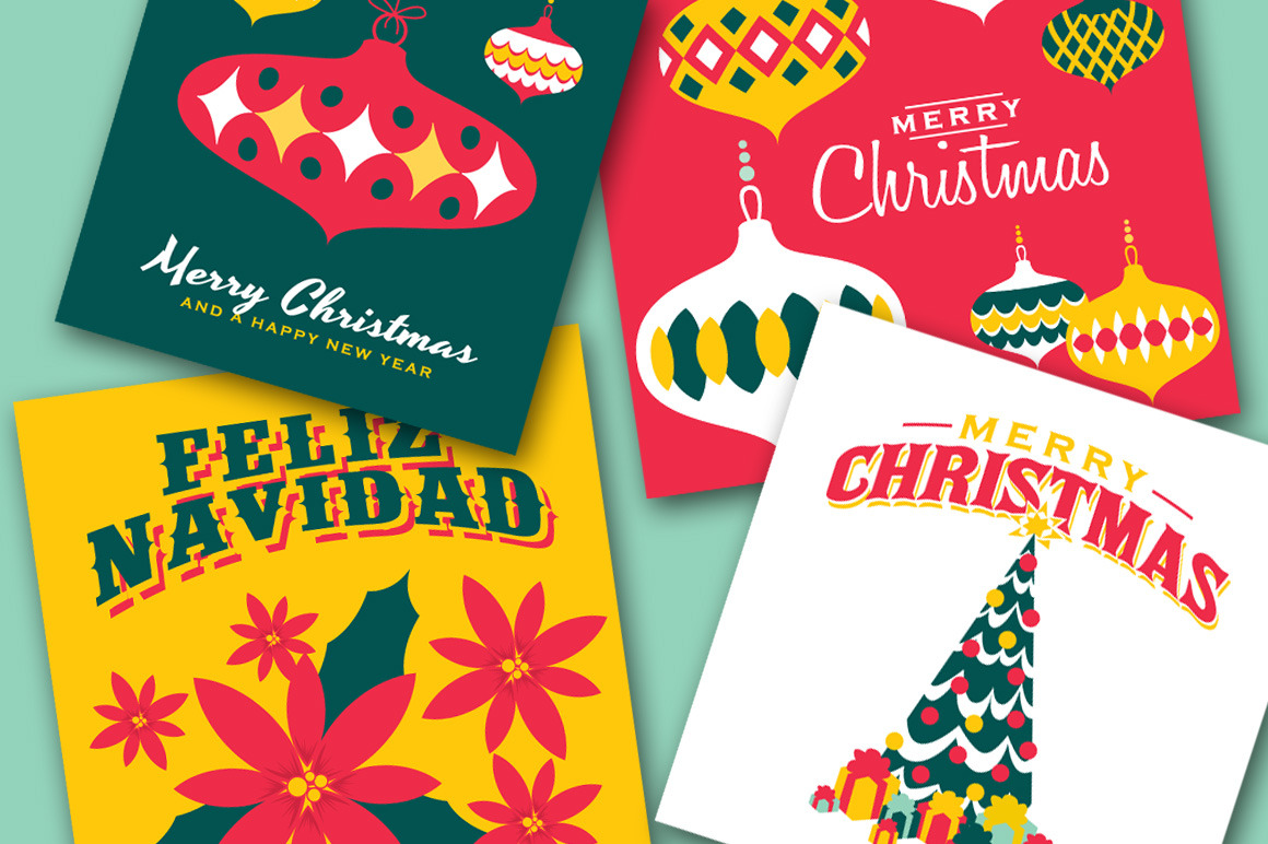 Christmas Cards Templates, an Illustration by Do2design
