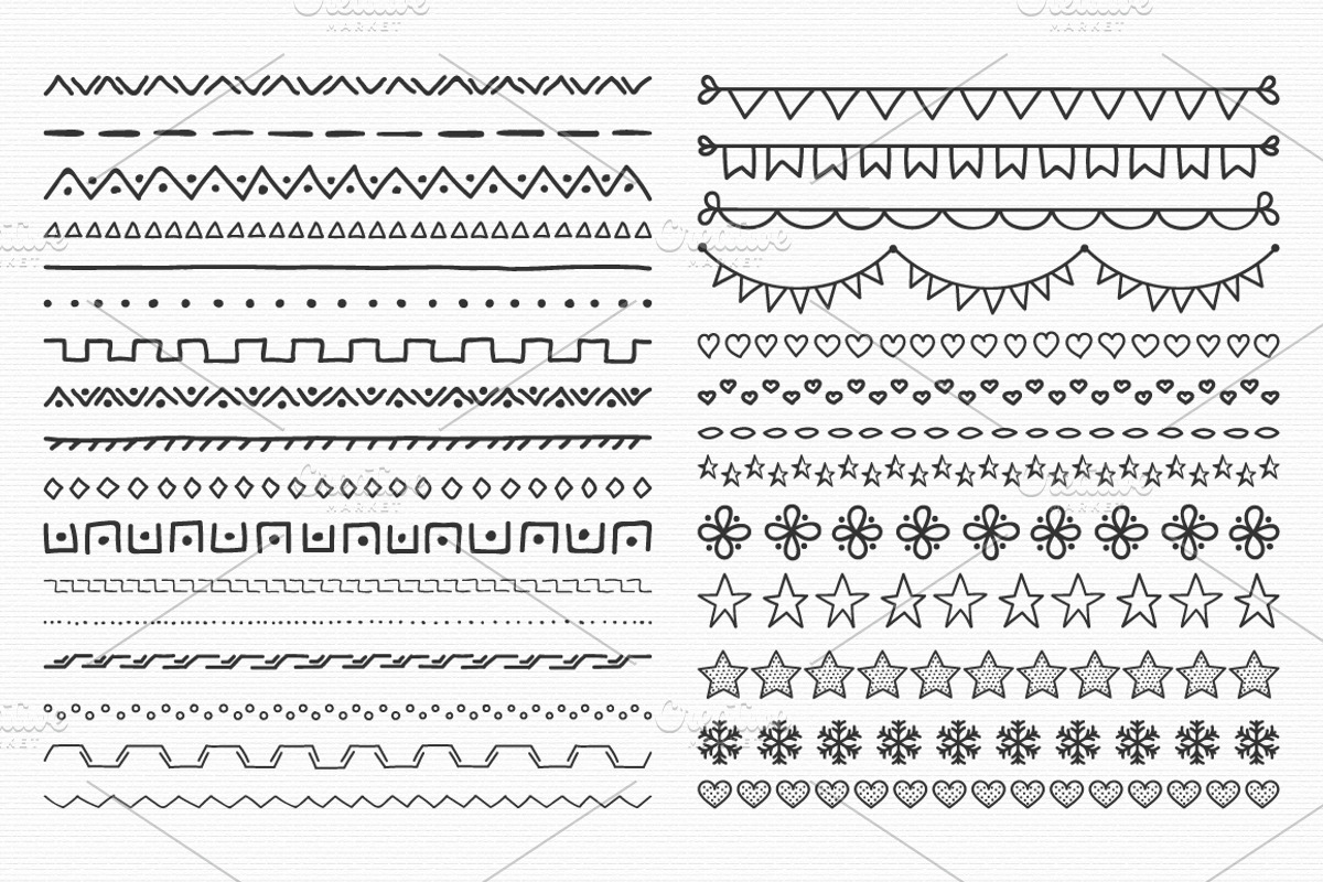Hand Drawn Dividers, a Graphic by PixMarket