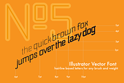 No.5 Vector and OTF, a Sans Serif Font by Fonts by ateliervonau