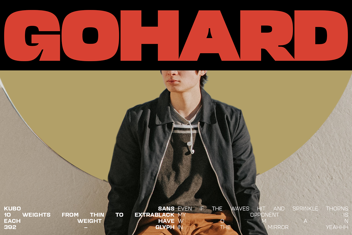 Kubo Sans - Geometric Typeface, a Font by Jehoo Creative