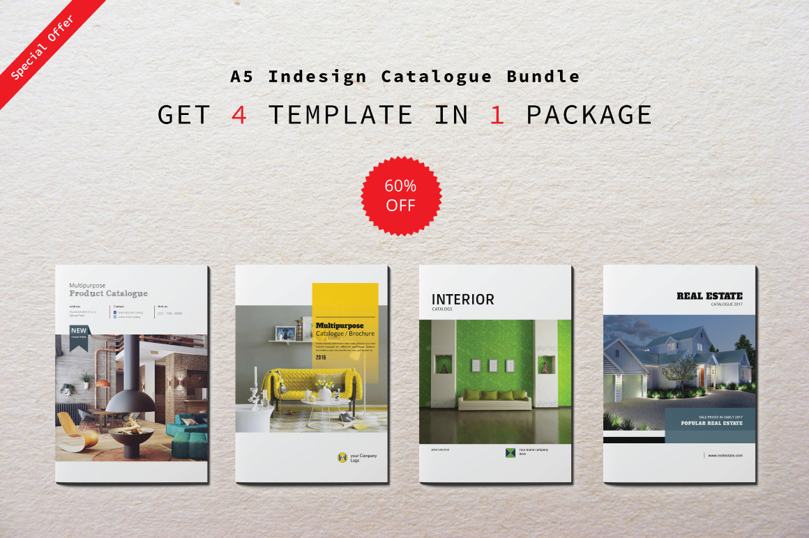 A5 Brochure/Catalogue Bundle Vol. I, a Brochure Template by Alhaytar