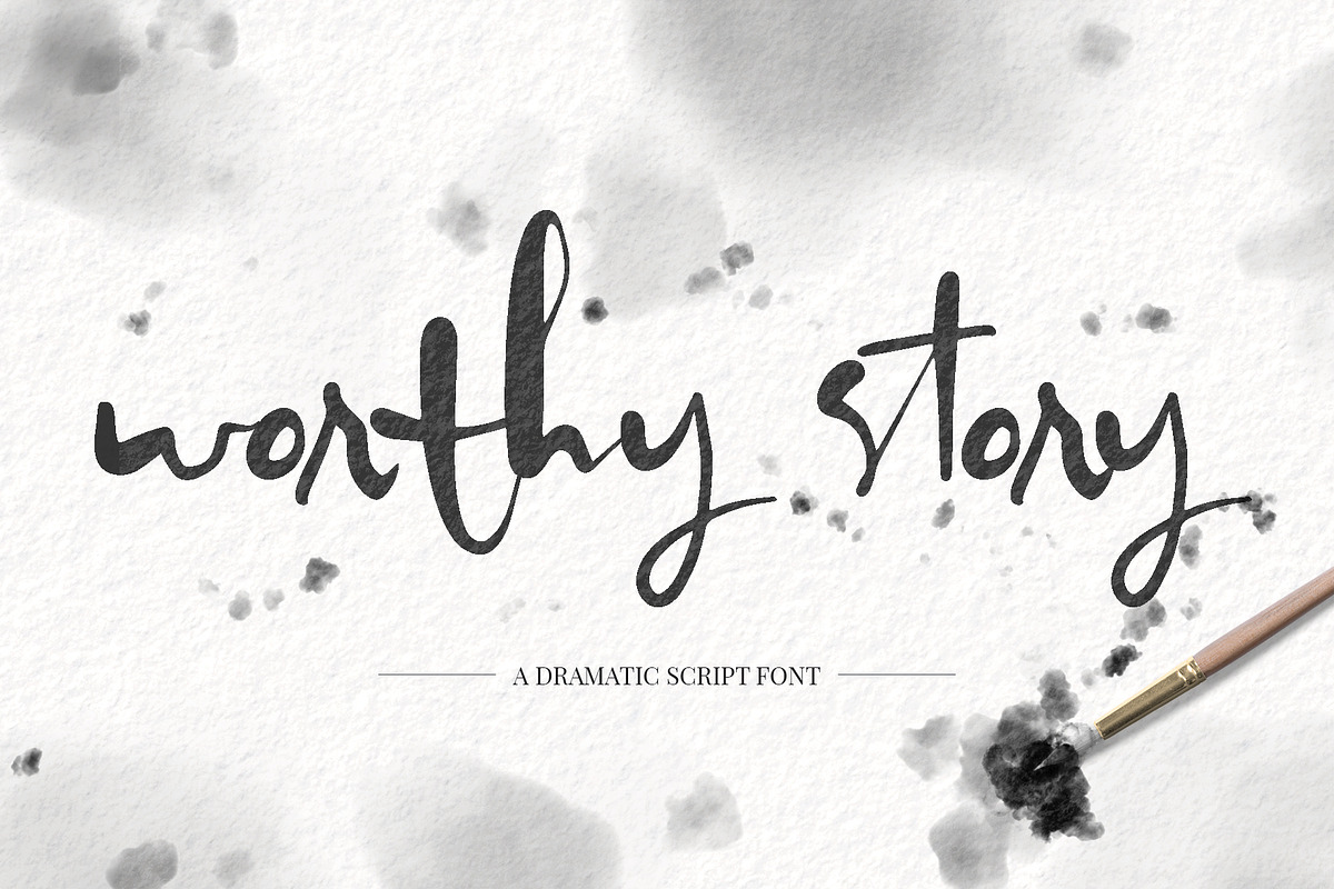 Worthy Story Script Font, a Script Font by Tu Neuwin