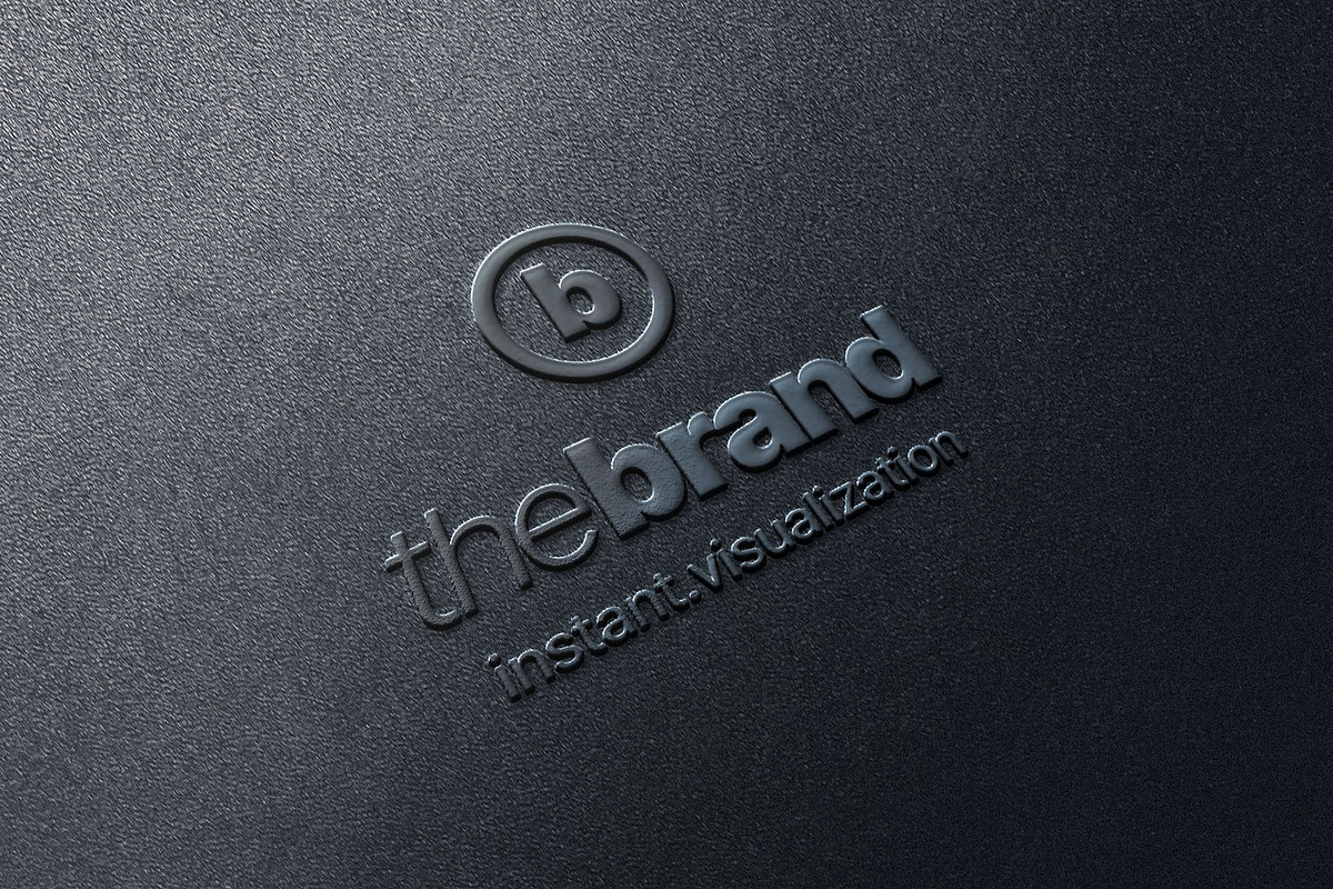 Elegant Emboss Logo Mockup, an Advertising Mockup by Graphic Pear