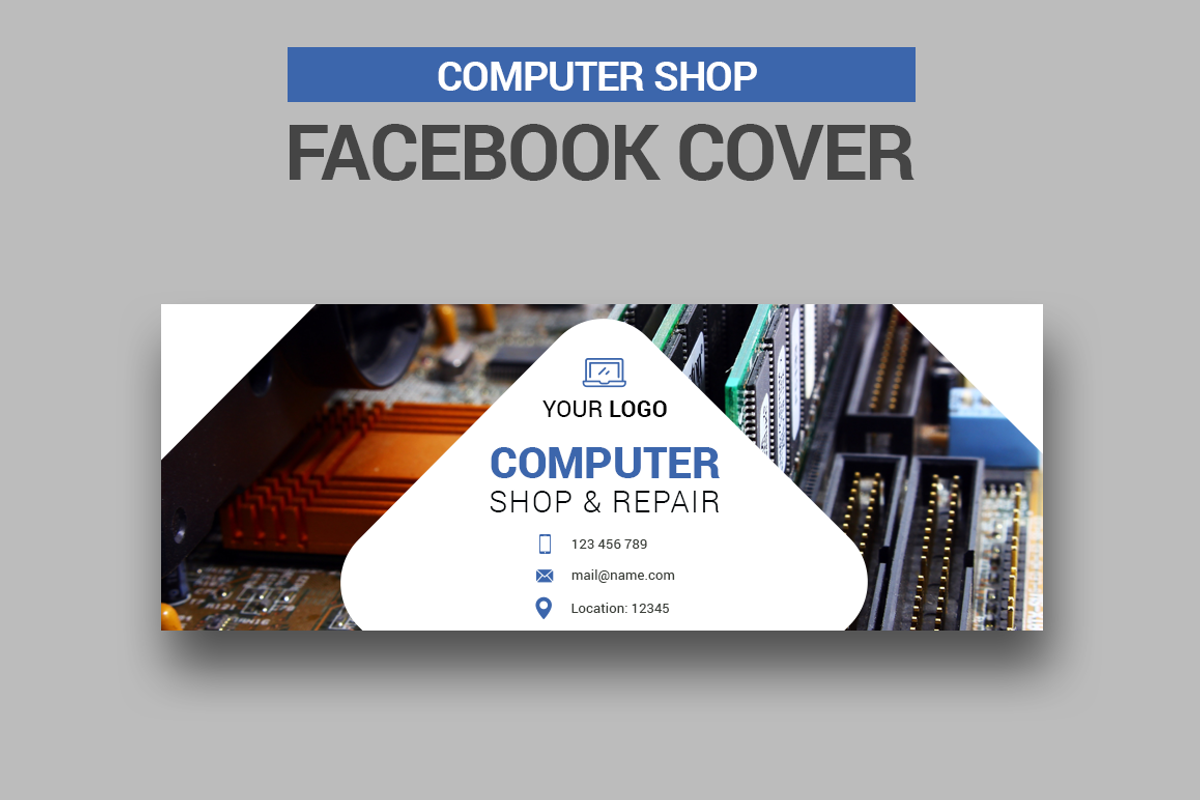 Computer Shop - Facebook Cover, a Social Media Template by Creatricks