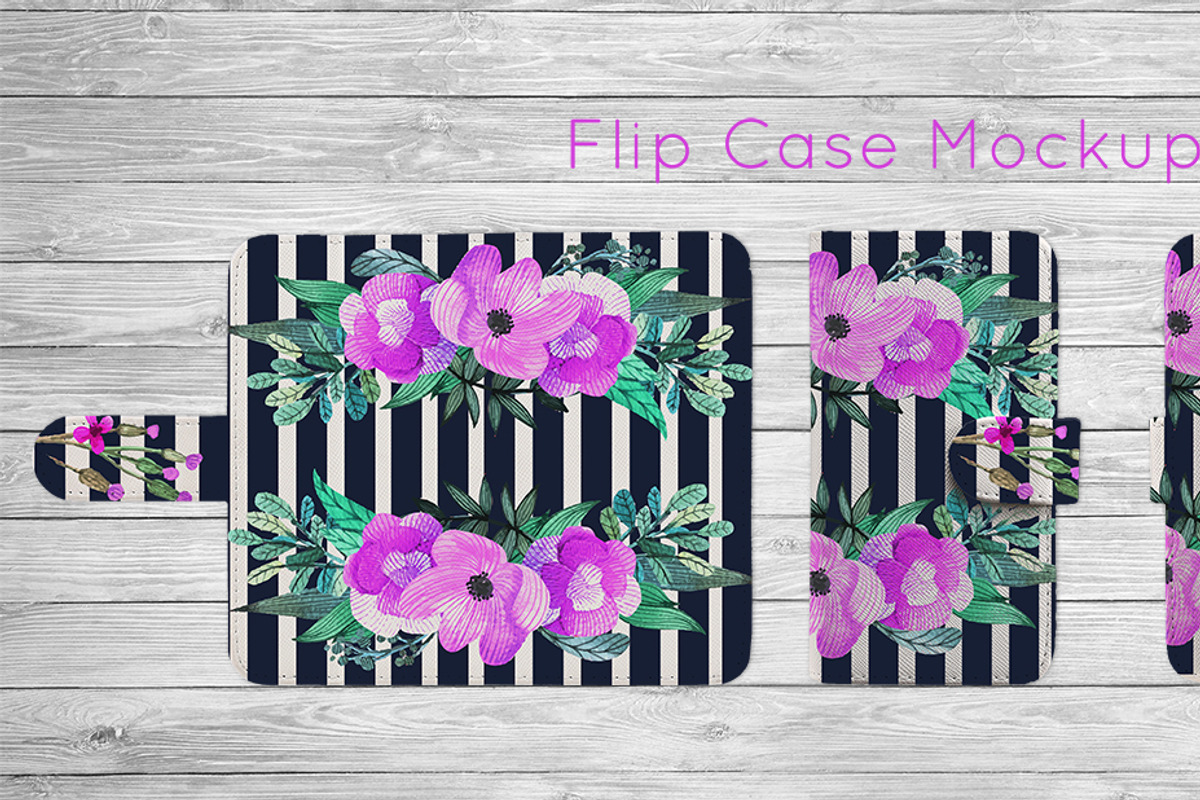 Phone Flip Case mockup, a Product Mockup by Khryna Designs