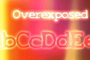 Overexposed, a Font by Cool Fonts