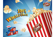 Classic popcorn ads, a Food Illustration by TotallypicRF